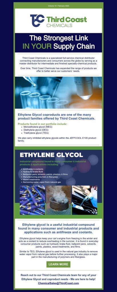 What Is Ethylene Glycol? | Third Coast Chemicals